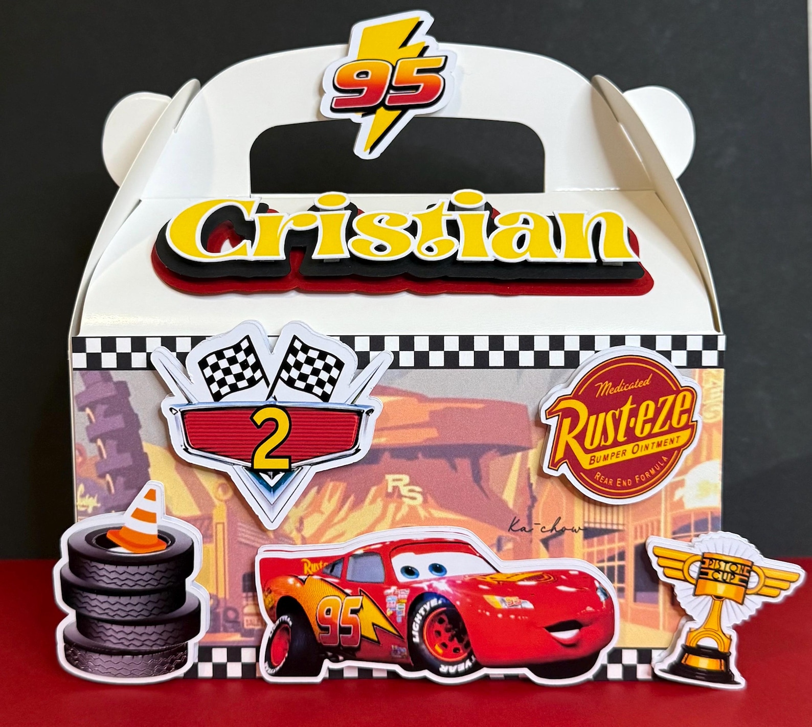 Lightning Mcqueen Treat Boxes, Cars Pixar Theme Party Favors, - Etsy