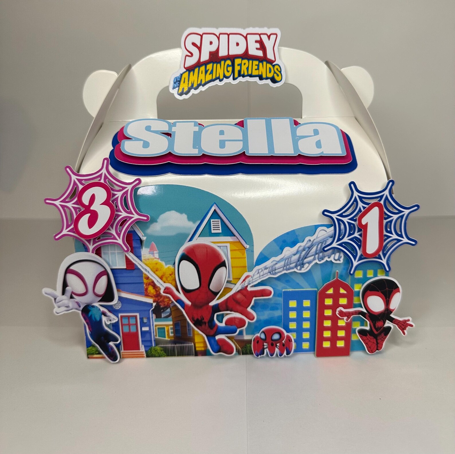Spidey and His Amazing Friends Treat Box, Superhero Party Favor, Spidey ...