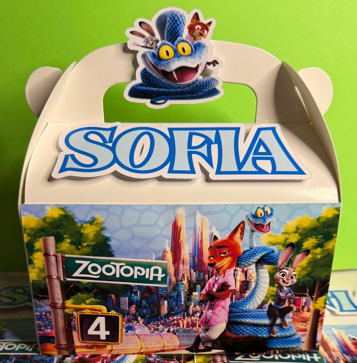 Personalized Zootopia Party Favor Box, Decorated Treat Box - Etsy