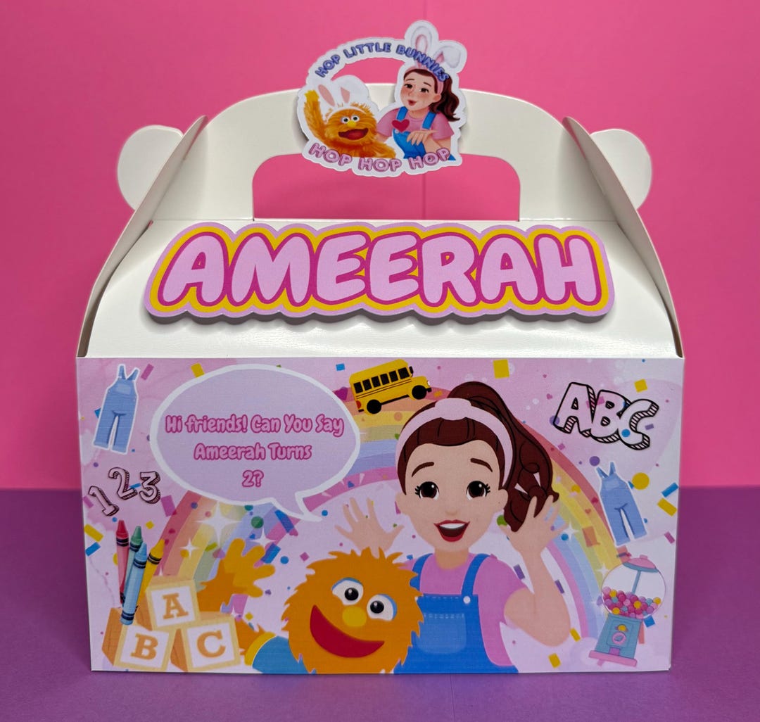 Ms. Rachel Party Favor Treat Box, Ms. Rachel Gable Box - Etsy