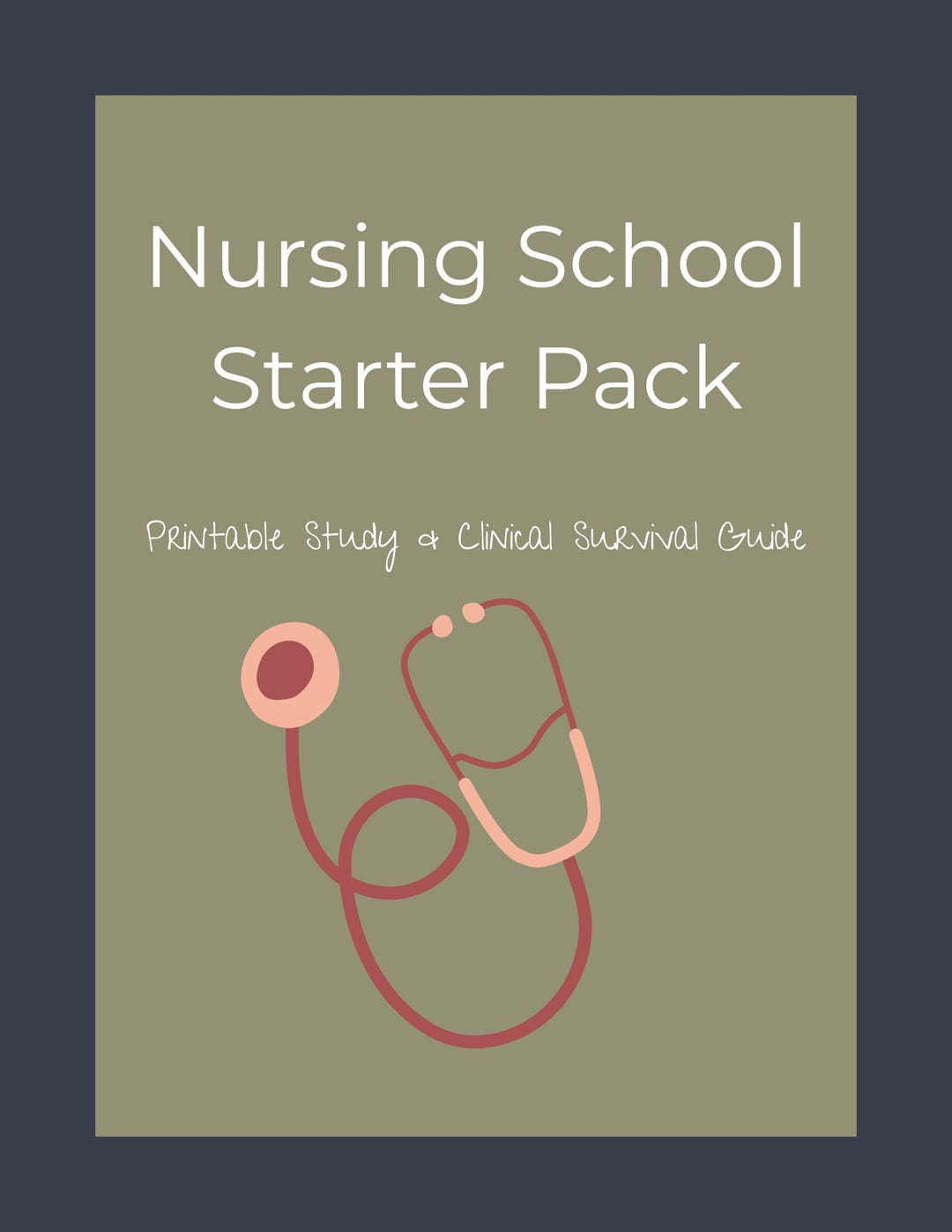 First Semester Nursing Student Printable Binder, Fundamentals Class ...