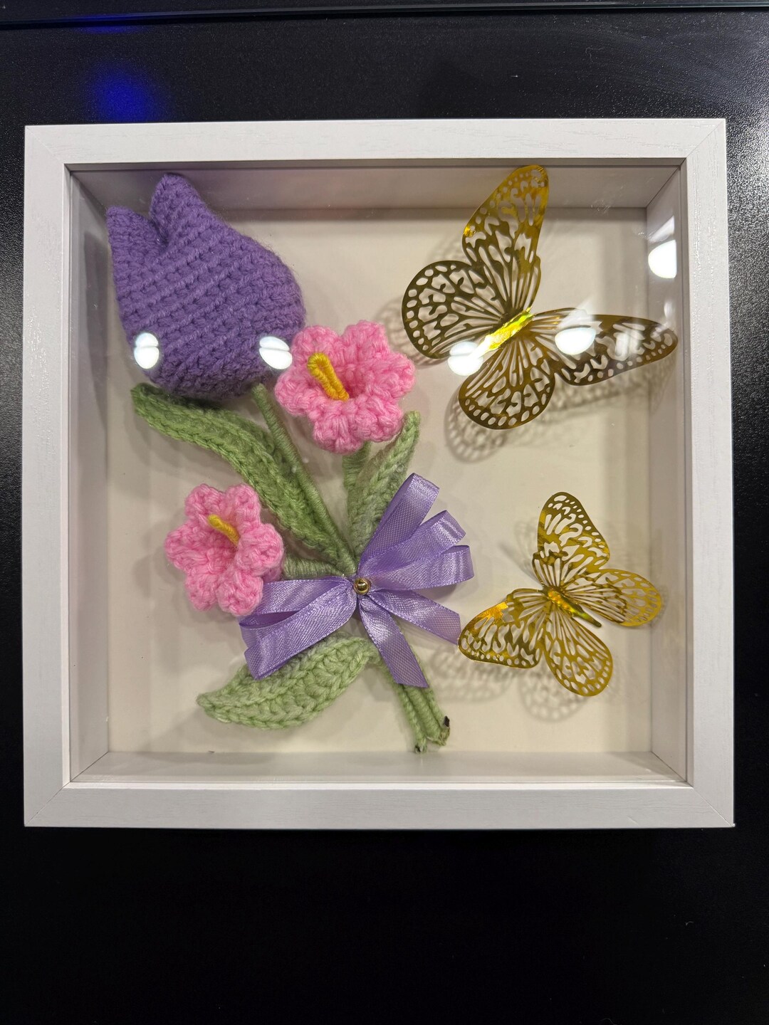 Tulip Crochet Shadowbox - Etsy