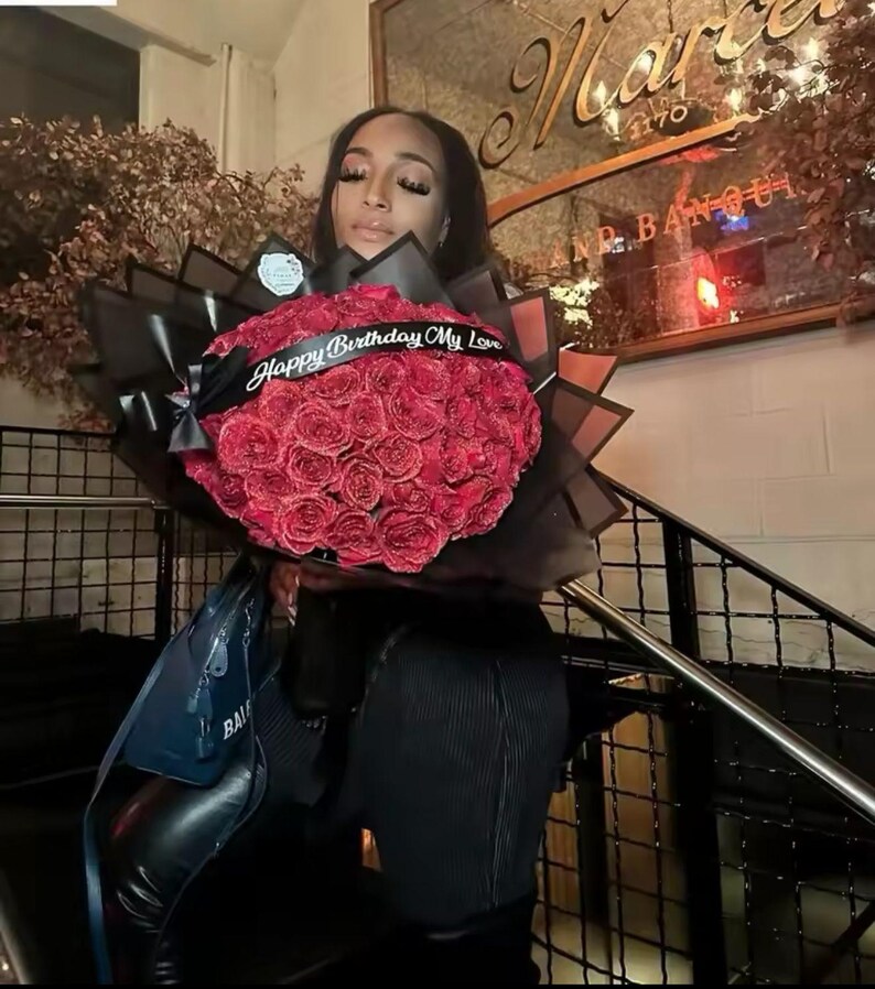 Custom Glitter Eternal Rose Bouquets for Any Occasion! FREE SHIPPING - Etsy