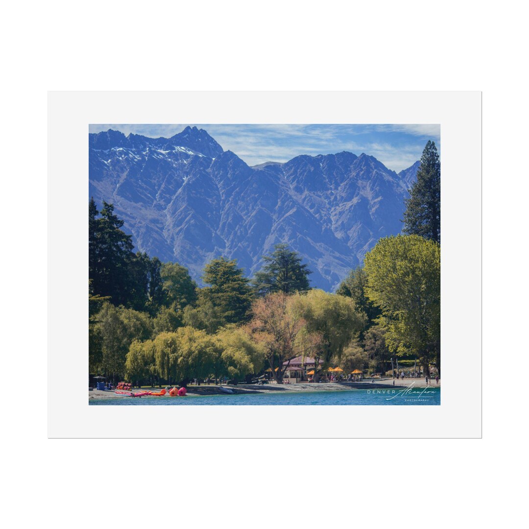 Travel Posters, Queenstown New Zealand Wall Art, South Island Print ...