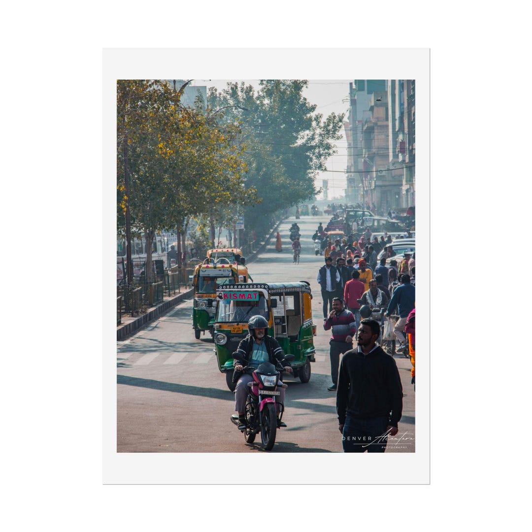 Streetscape Jaipur Rolled Posters, India Wall Art Prints, Cityscape ...