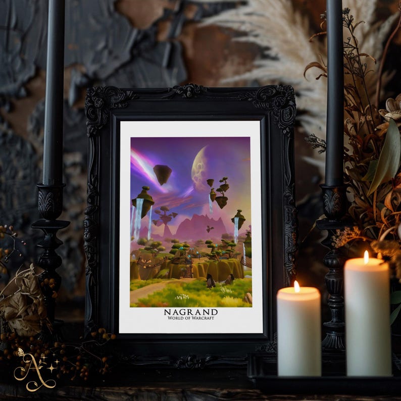 World of Warcraft Nagrand Wall Art | Printed Poster | Wow Present ...