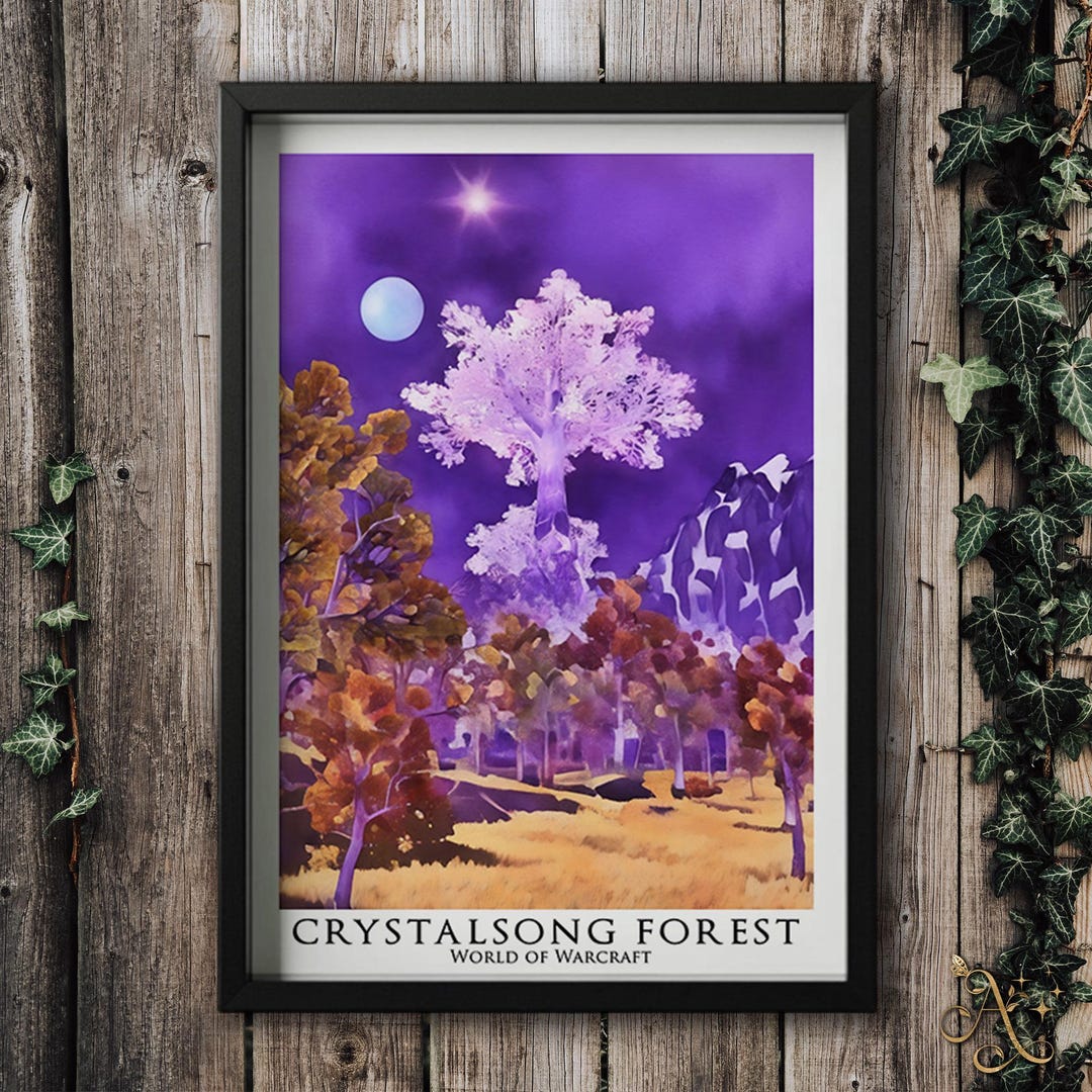 World of Warcraft Crystalsong Forest Wall Art | Printed Poster, Wow ...