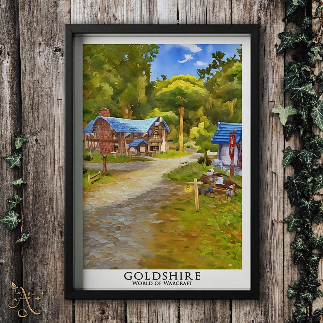 World of Warcraft Goldshire Wall Art | Printed Poster | Wow Present ...