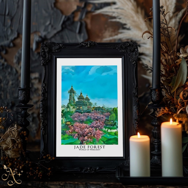 World of Warcraft Jade Forest Wall Art | Printed Poster | Wow Present ...
