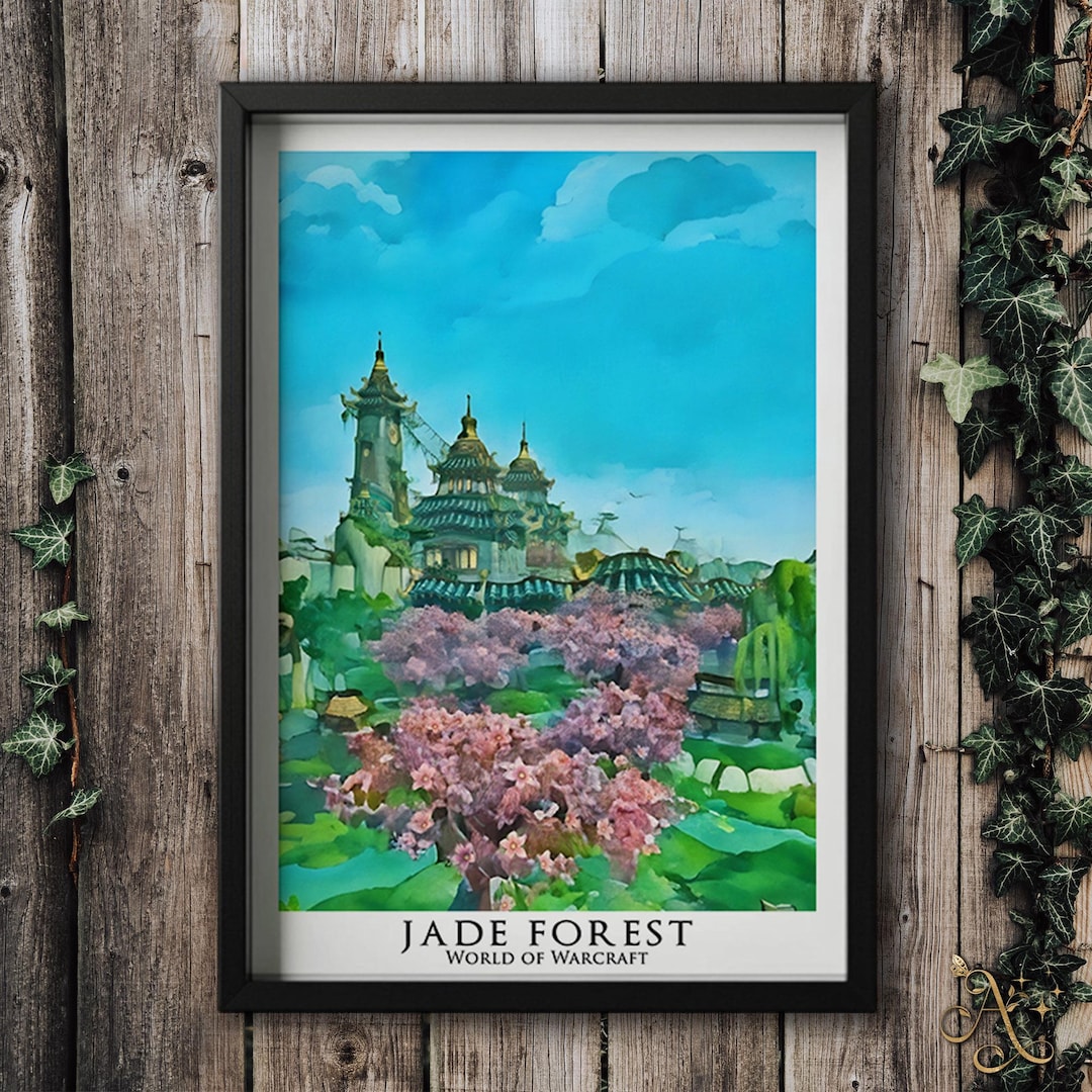 World of Warcraft Jade Forest Wall Art | Printed Poster | Wow Present ...