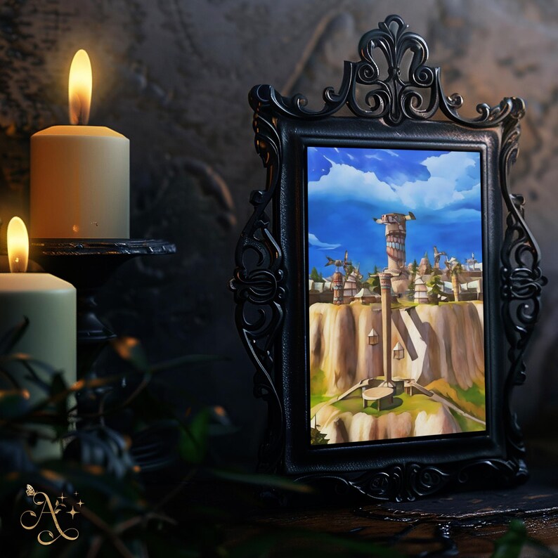 World of Warcraft Thunder Bluff Wall Art | Printed Poster | Wow Present ...