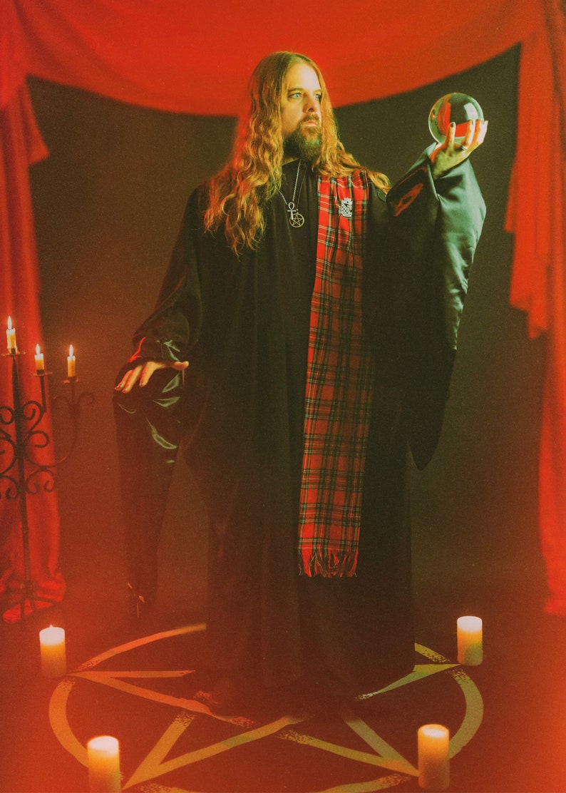 Cabot Tradition Witch Ritual Robe Caftan, All Black - Etsy