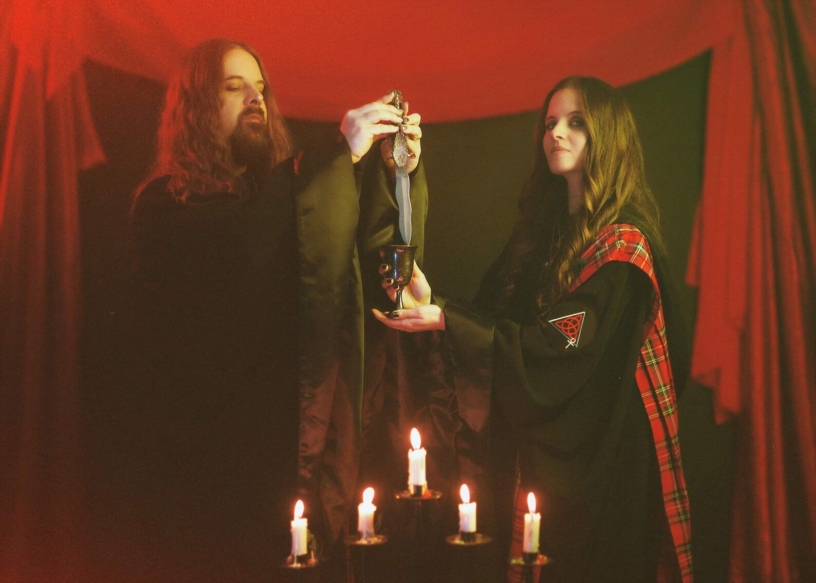 Cabot Tradition Witch Ritual Robe Caftan All Black - Etsy