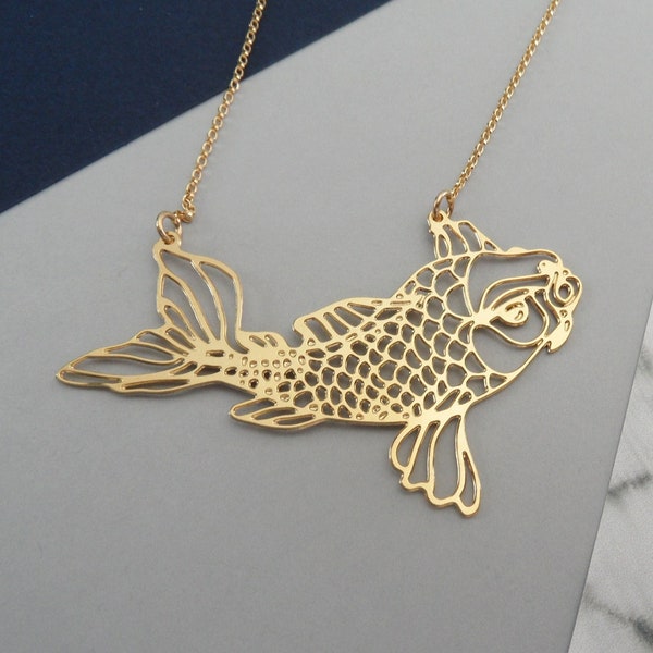 Koi Fish Necklace - Etsy
