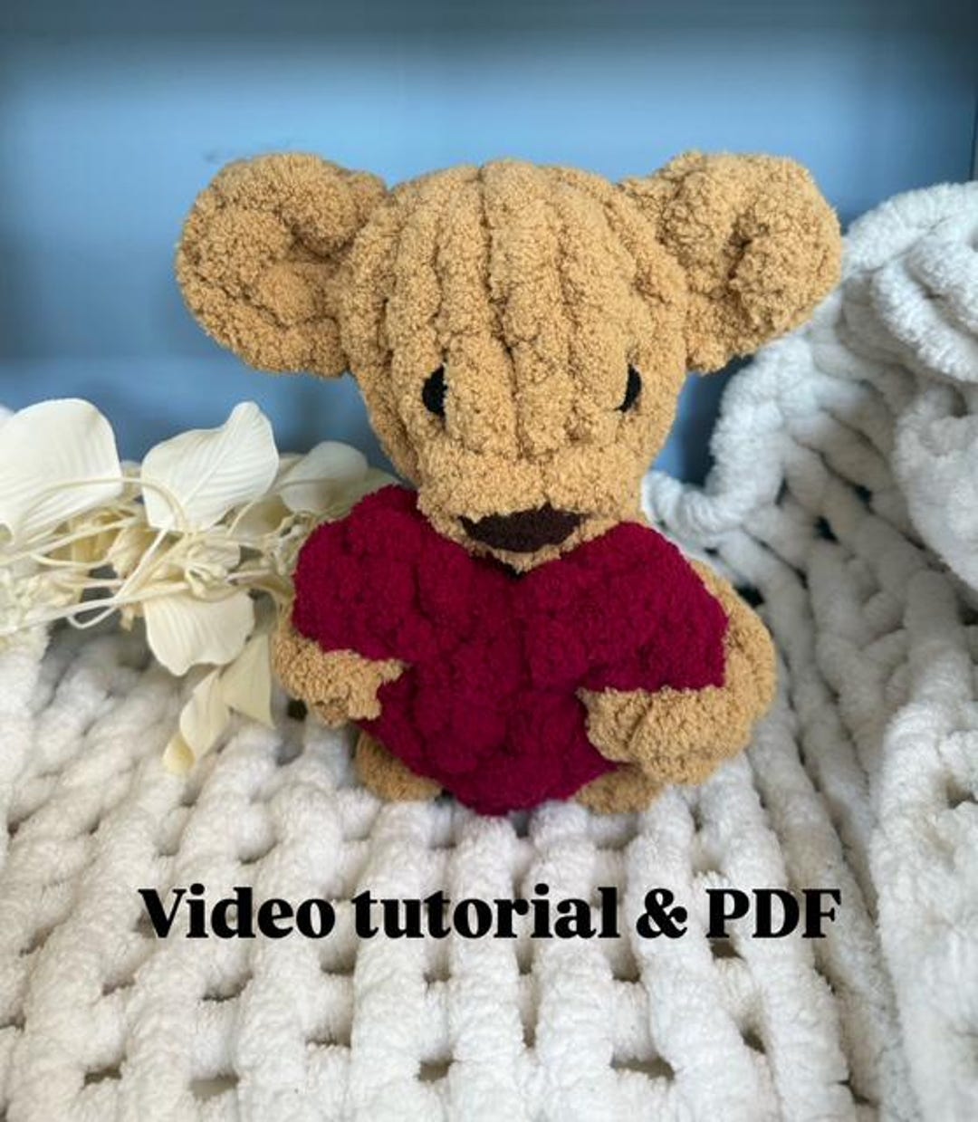 Hand Knit Teddy Bear Video Tutorial - Etsy