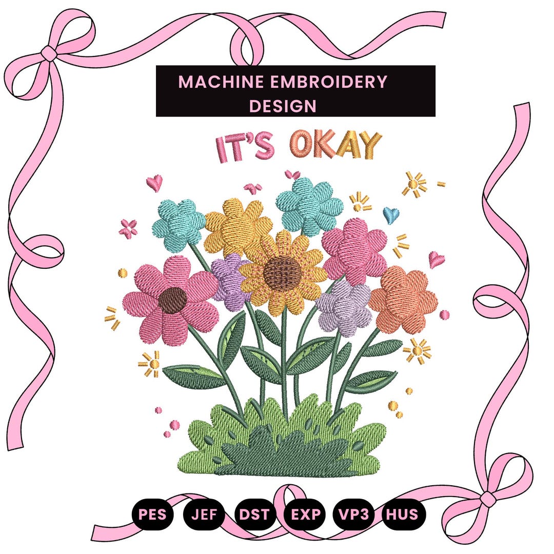 Positive Quote Embroidery Designs , Encouraging Embroidery Design ...