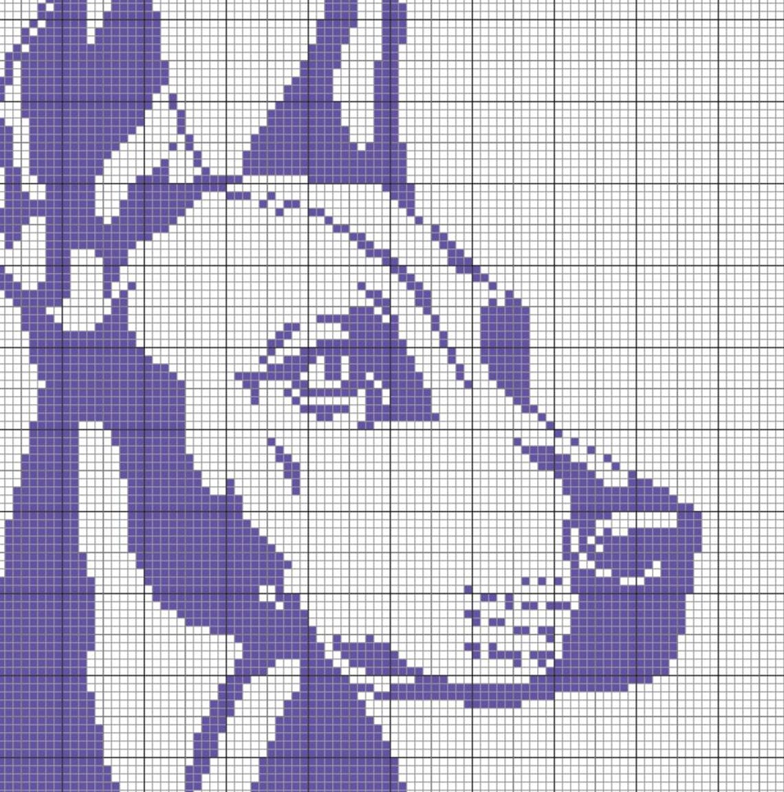 Doberman/ Staffy Crochet, Cross Stitch Tapestry Pattern V2 - Etsy