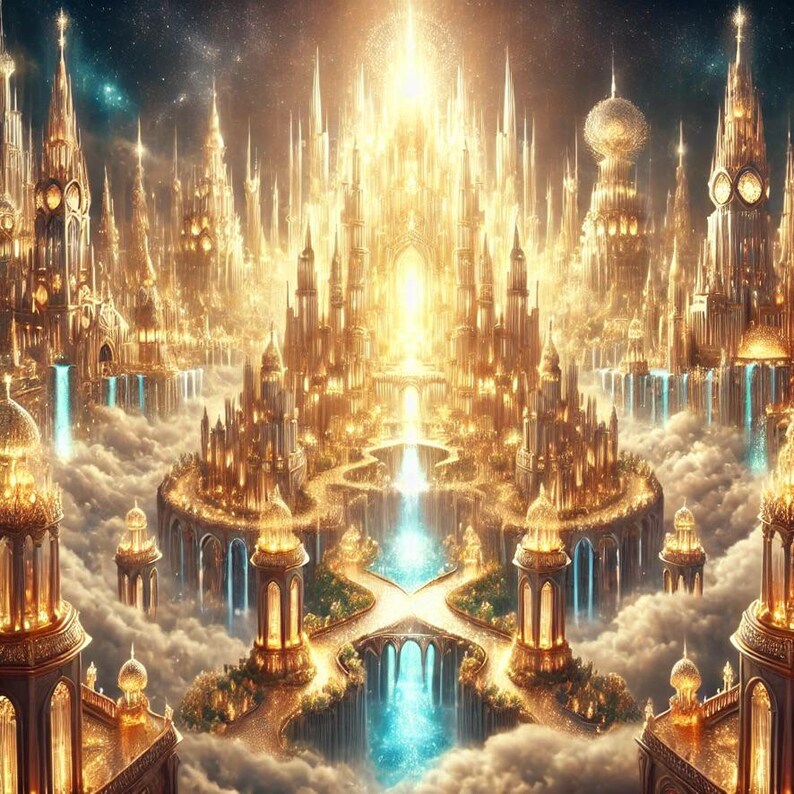 Celestial & Galactic Cities Sci-fi Digital Art Bundle Ai-enhanced ...