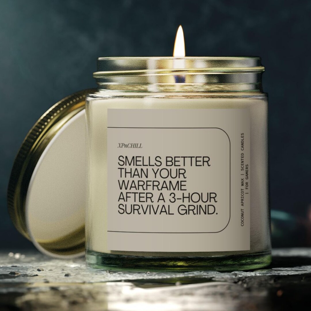 Gamer Scented Candles, Warframe Decor, Chill Candles, Home Fragrance ...