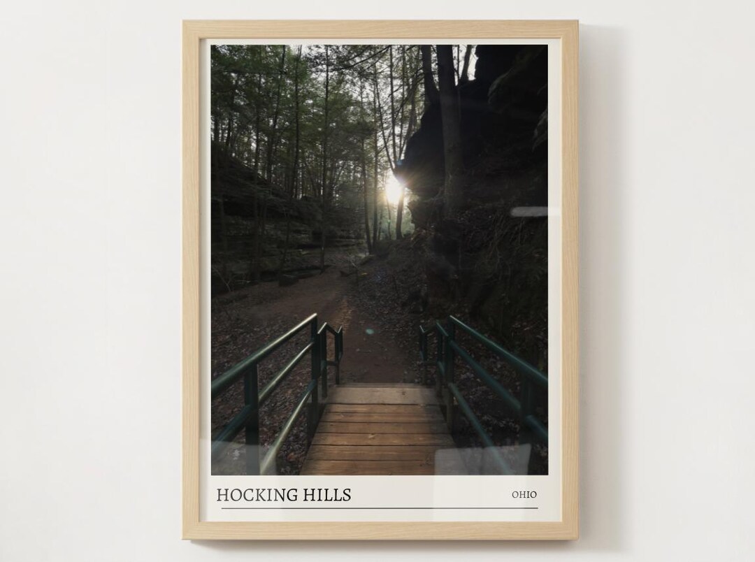 Hocking Hills Poster- Ohio Wall Art - Etsy