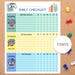 Boys Daily Checklist, Todo List, Editable Planner, Printable PDF, Kids ...