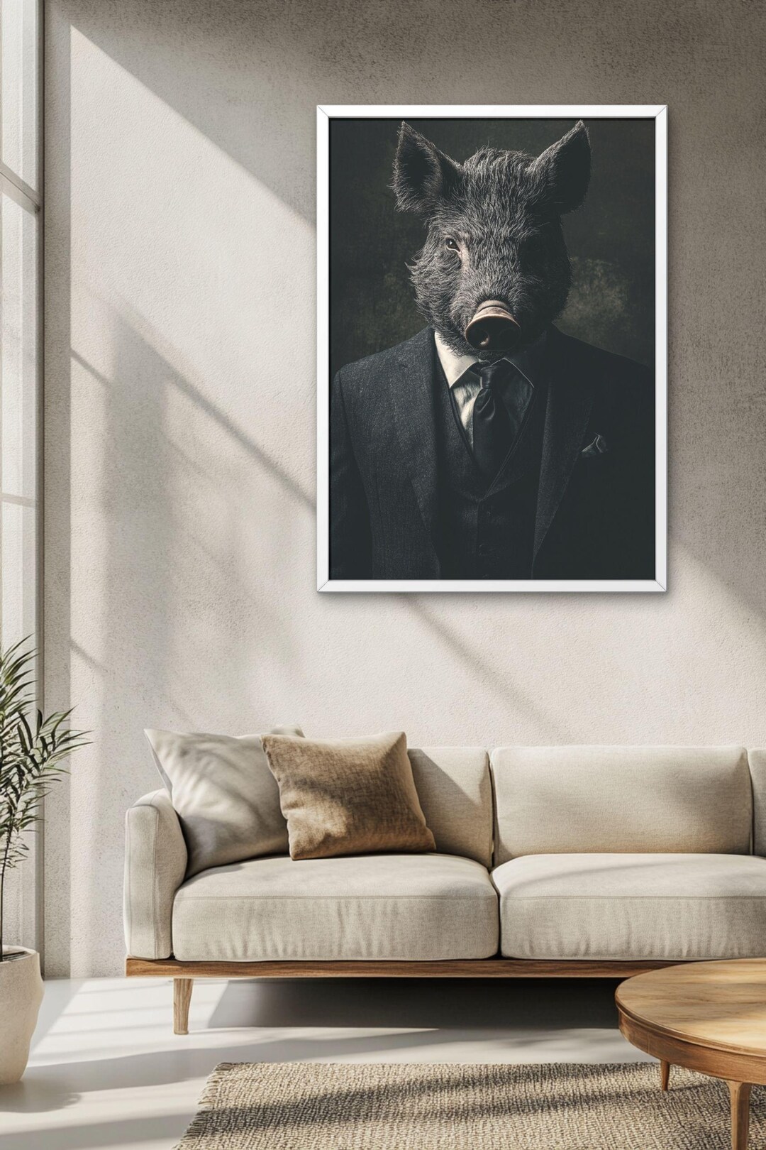 Elegant Animal Portrait Poster – Wild Boar | Extravagant Wall ...