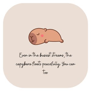 25 Capybara-themed Card Printable Template - Etsy