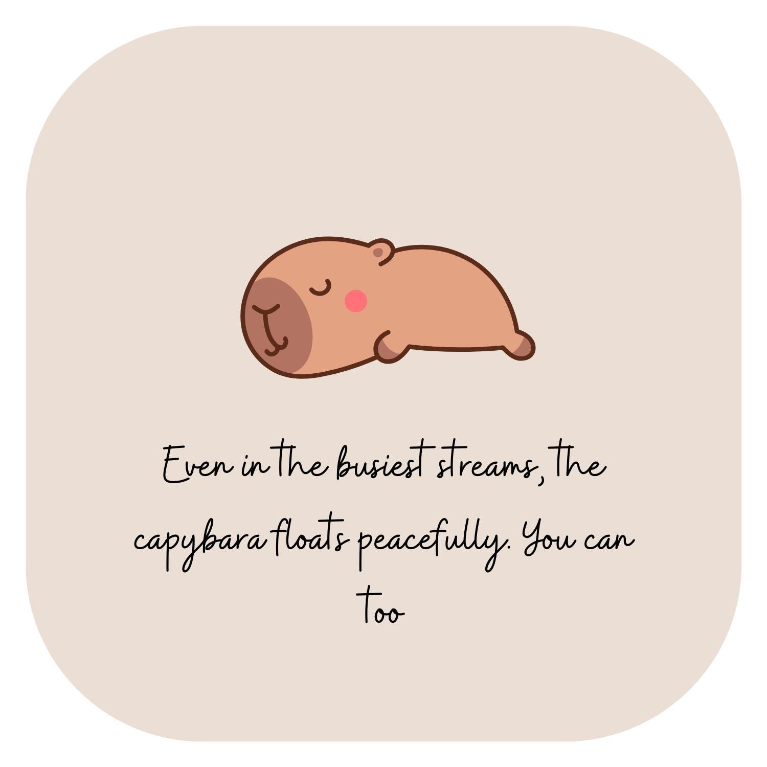 25 Capybara-themed Card Printable Template - Etsy