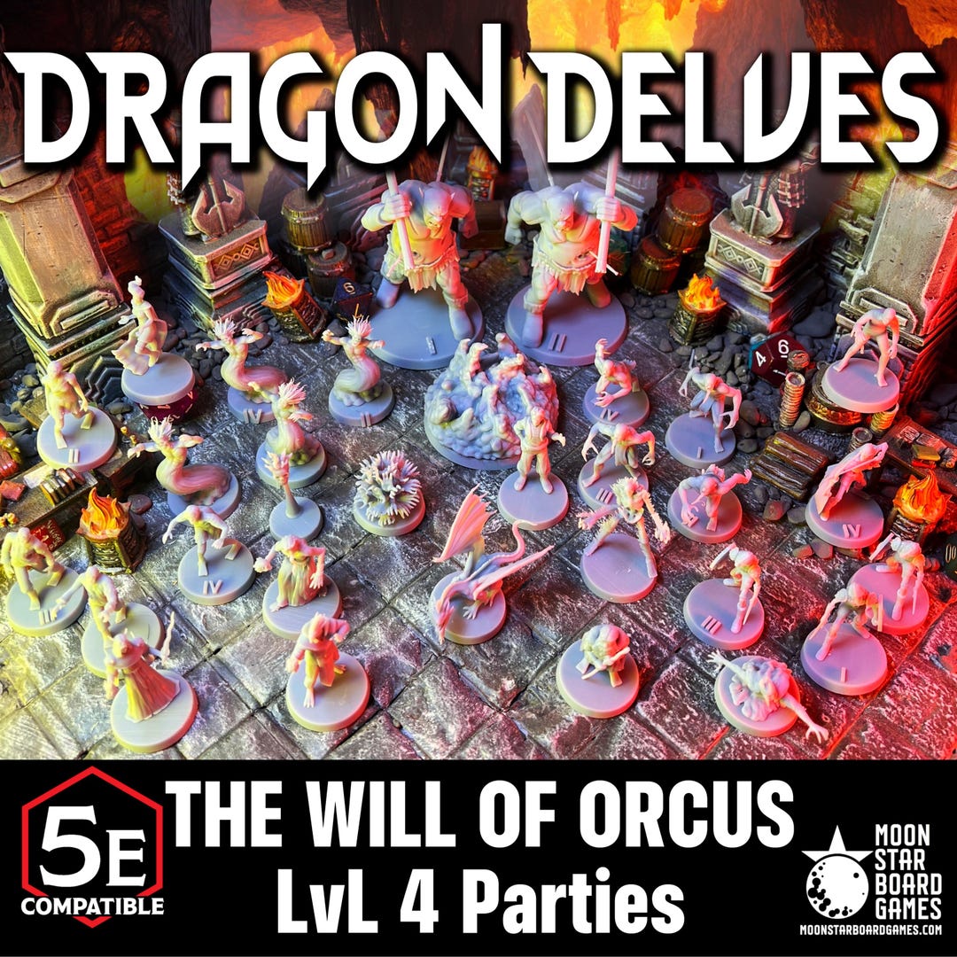 Dragon Delves - the Will of Orcus - 31pc - D&D Miniatures - Dnd Minis ...