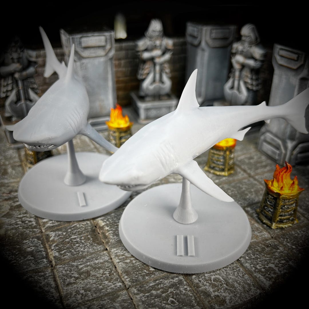 Giant Shark D&D Miniatures Dnd Minis, Dungeons and Dragons, Pathfinder ...