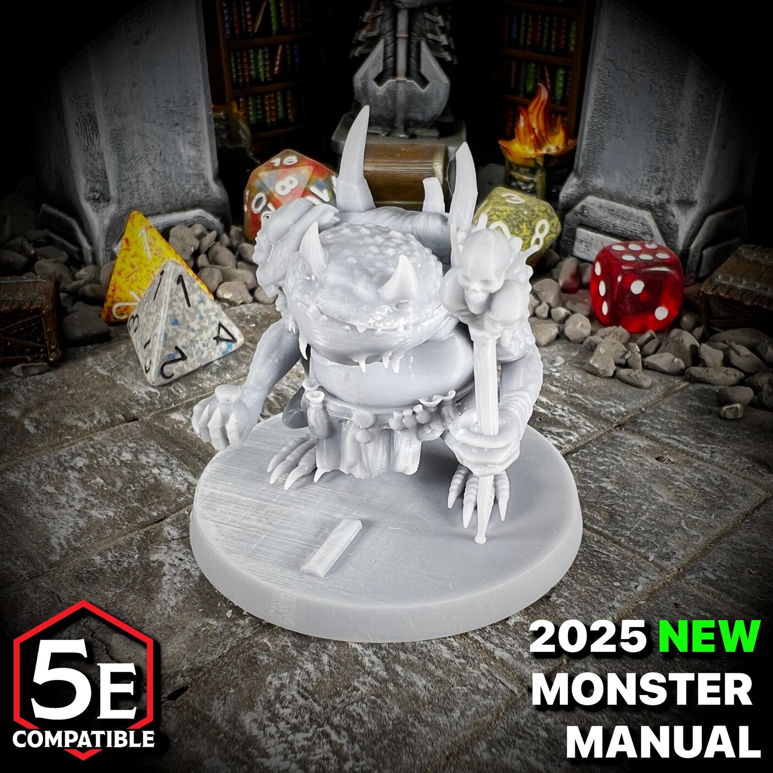 Green Slaad - 28mm | 32mm - D&D Miniatures, Dnd Minis, Dungeons and ...