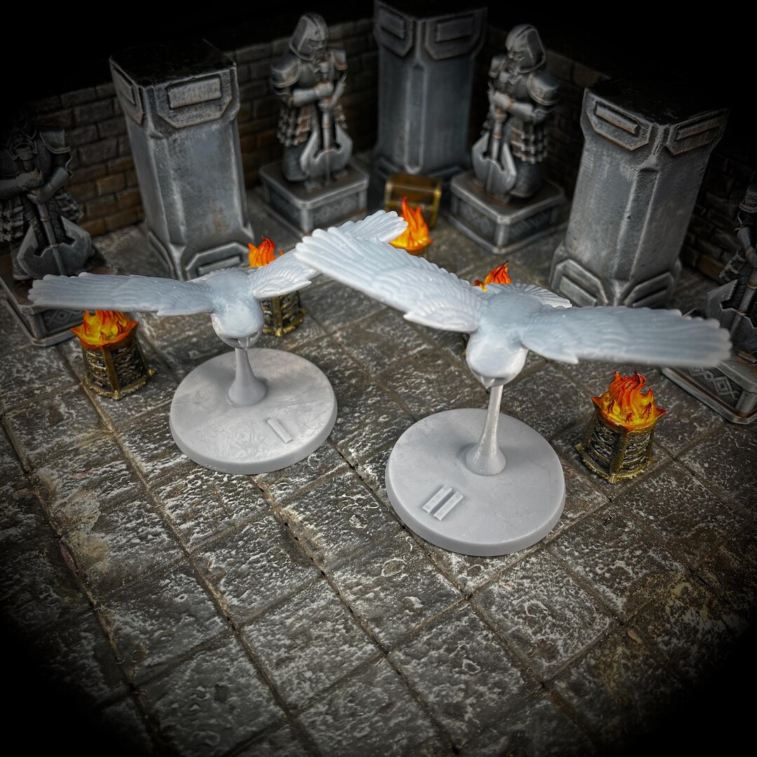 Giant Owl Pair - 2pcs - D&D Miniatures - Dnd Minis, Dungeons and ...