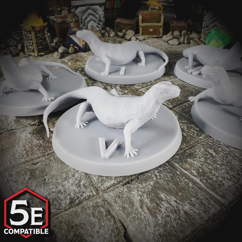 Giant Lizard - D&D Miniatures - Dnd Minis, Dungeons and Dragons ...