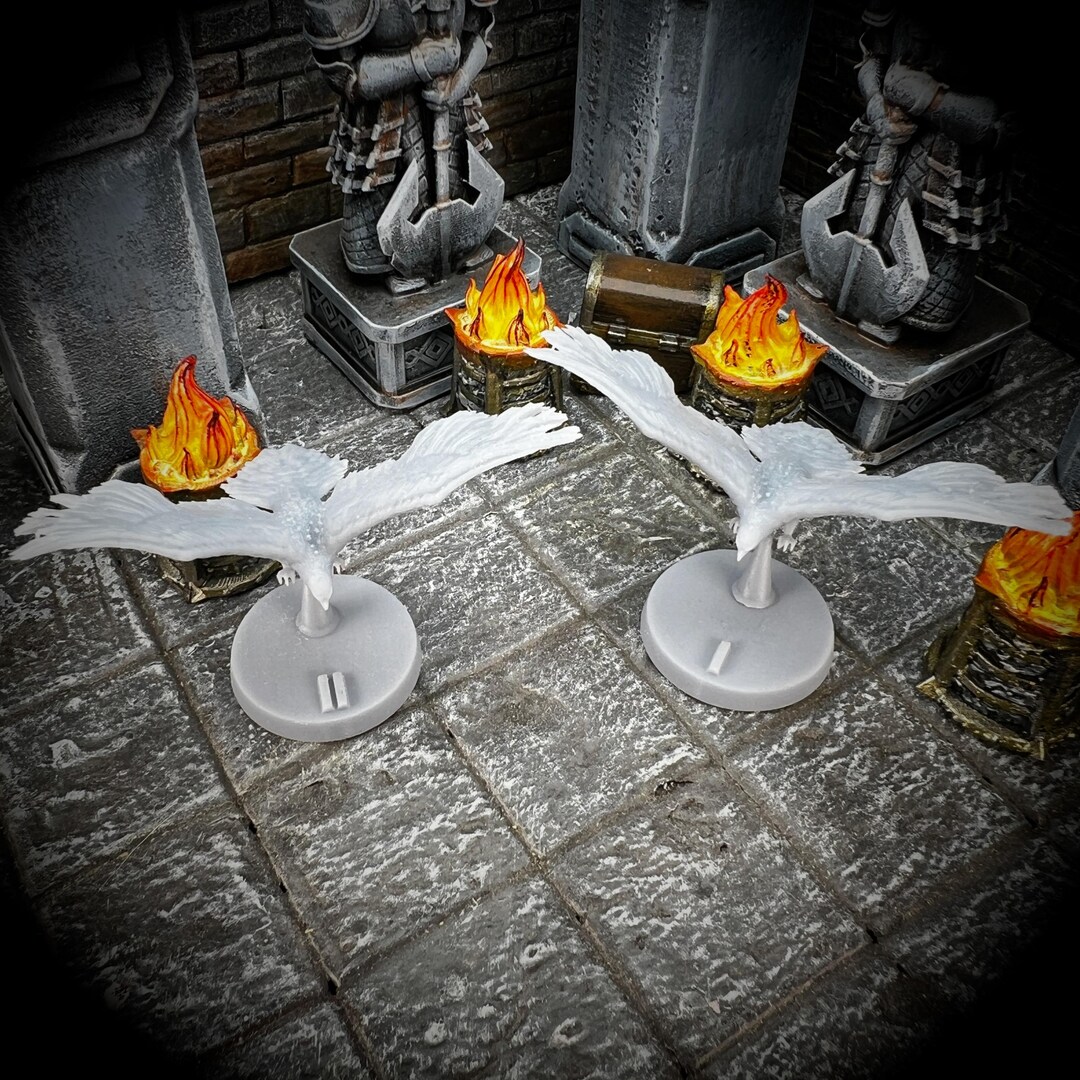 Eagle Pair - 2pcs - D&D Miniatures - Dnd Minis, Dungeons and Dragons ...
