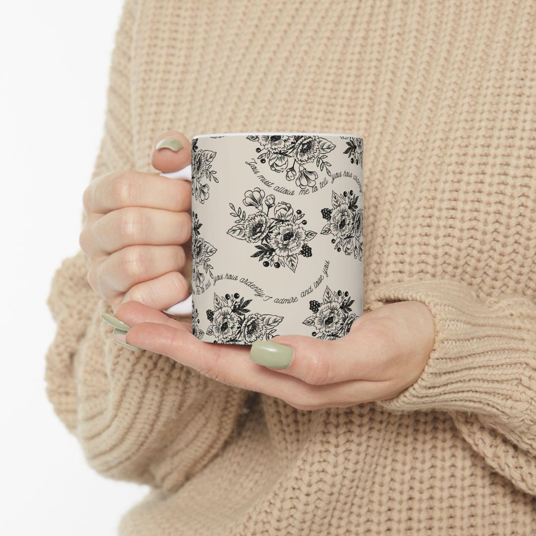 Mr. Darcy Love Quote Mug | Pride and Prejudice Coffee Mug | Jane Austen ...