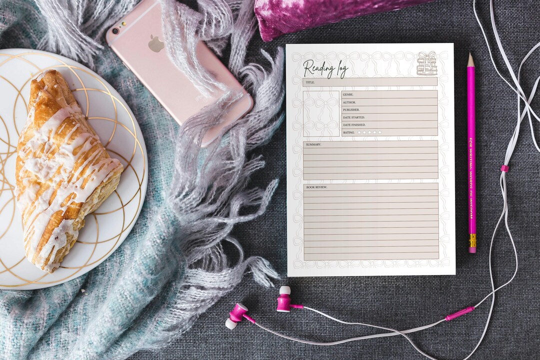 Printable Reading Planner and Book Log for Avid Readers - Etsy