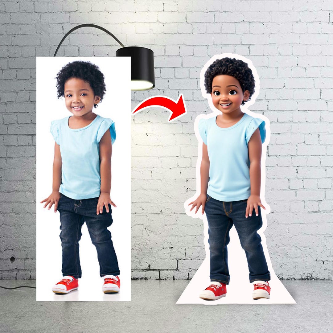 Pix-art Style Life Size Cutout | Personalized Cardboard Standee ...