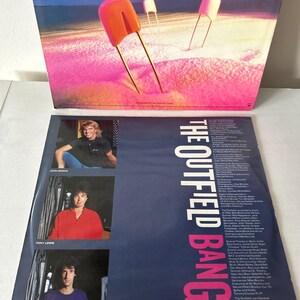 The Outfield Bangin' Hype Sticker Vinyl Record 1987 Columbia C 40619 ...