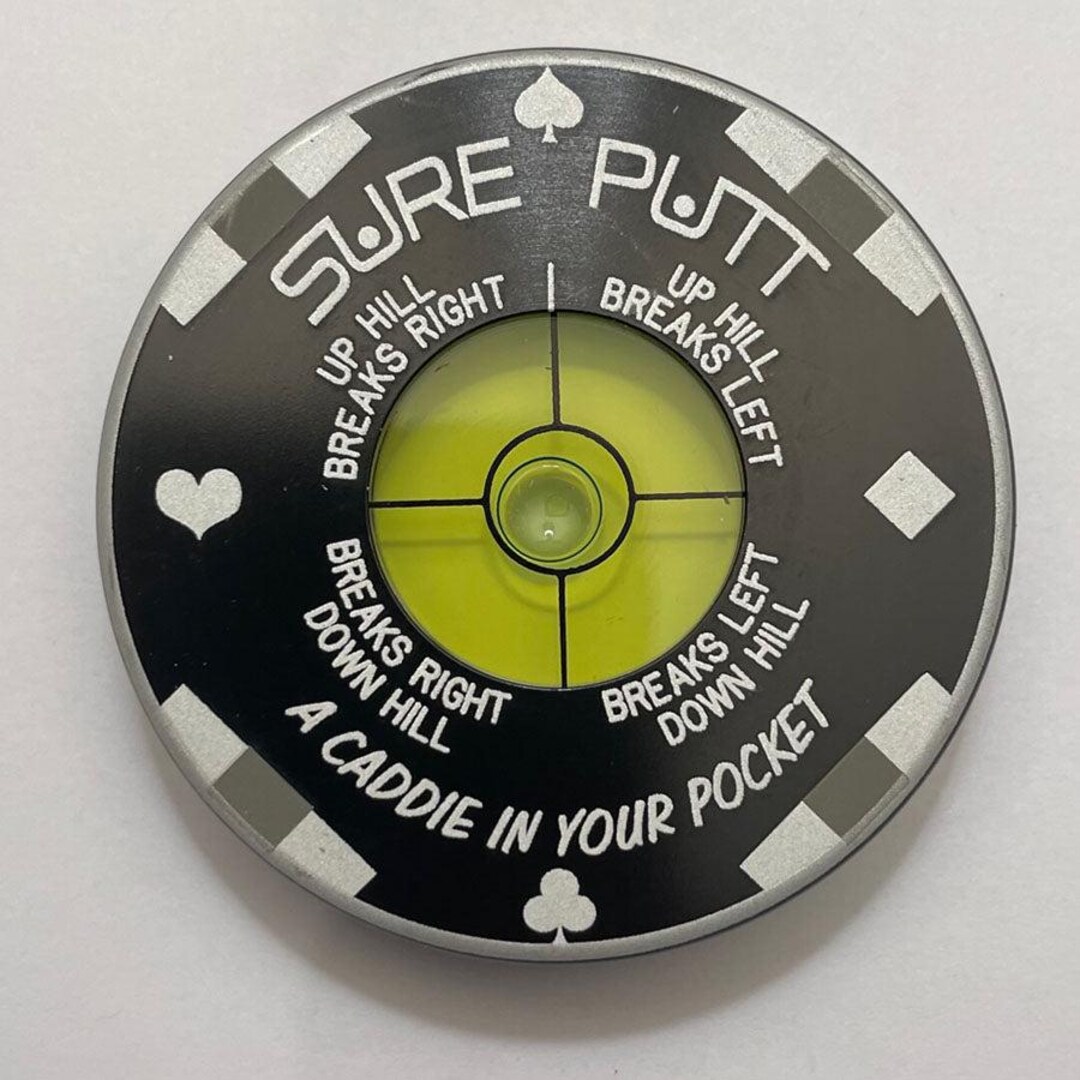 Sure Putt Pro Golf Green Reader Poker Chip Black - Etsy