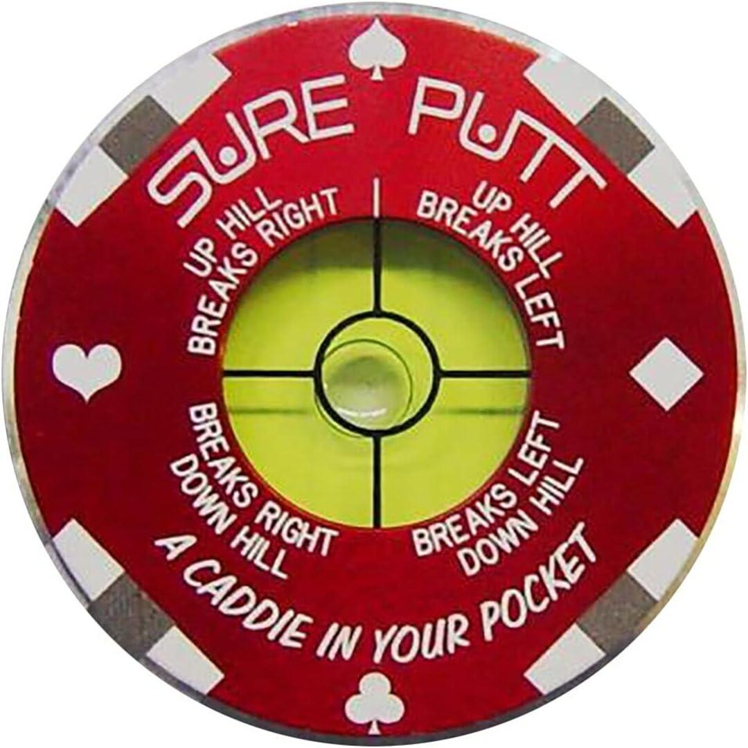 Sure Putt Pro Golf Green Reader & Training Aid - Red Poker Chip - Etsy