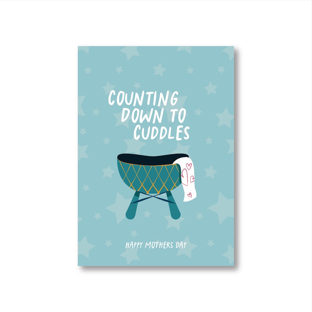 Mother's Day Card for Expecting Mothers, Baby Cot Mobile Design - Etsy