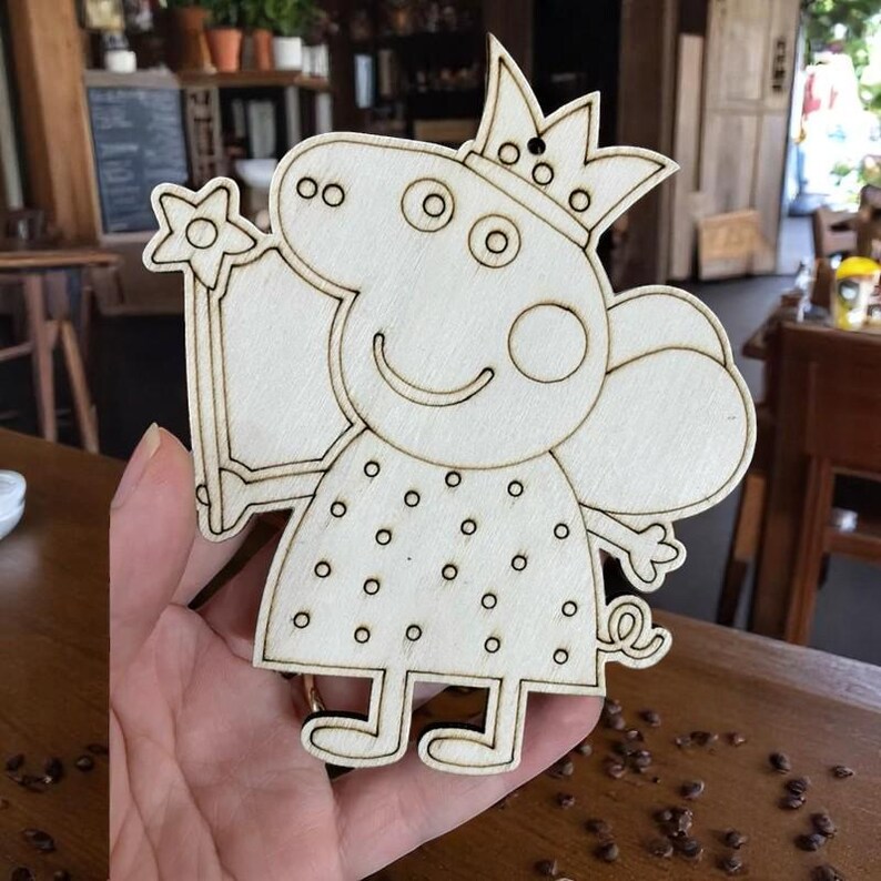 Wooden Cartoon Characters Painting Set – DIY Craft Kit for Kids ...