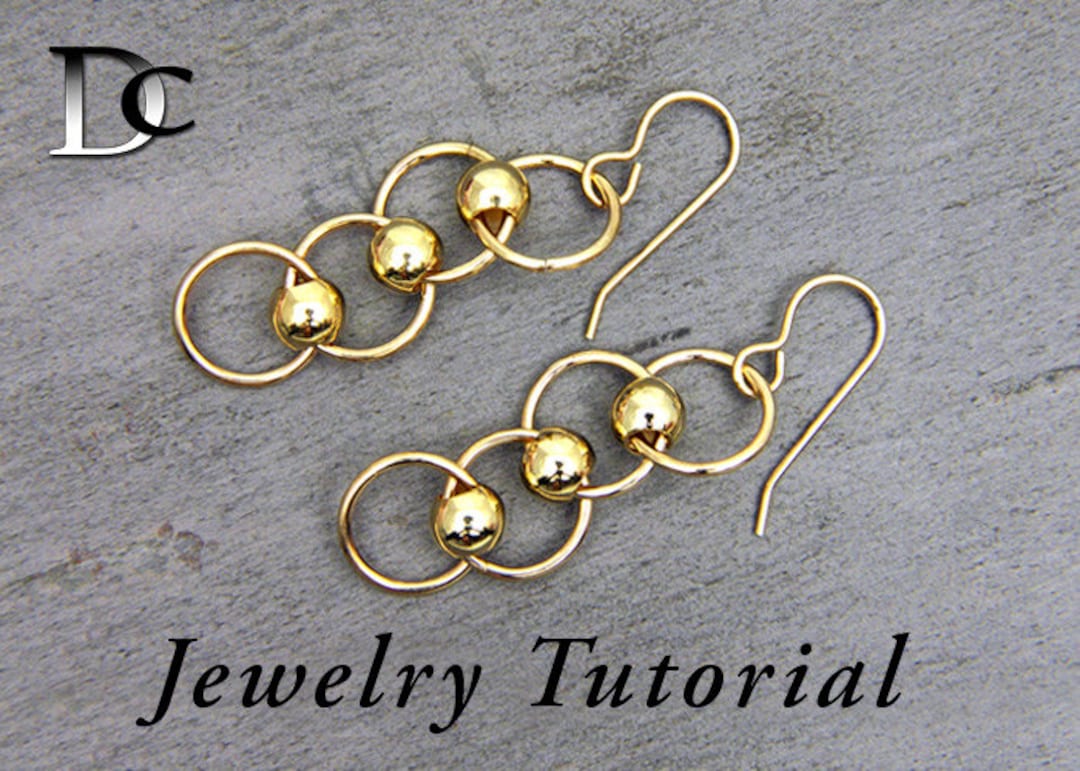 Beaded Loop Earrings Jewelry Tutorial - Etsy