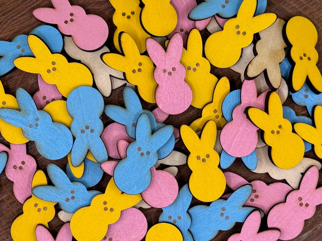 125 Tiny Wood Peeps | Easter Bunny, Cute, Scatter, Decor, Confetti ...