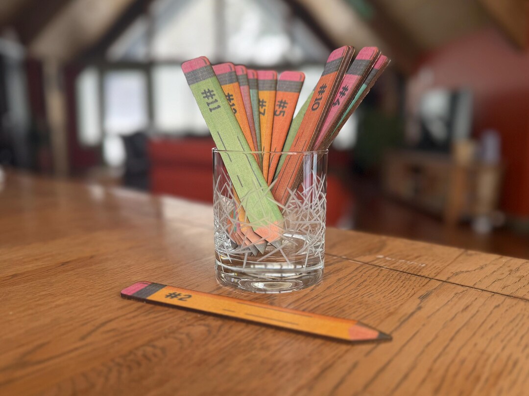 Pencil Numbered Sticks Classroom Management, Flip Sticks, Teacher ...