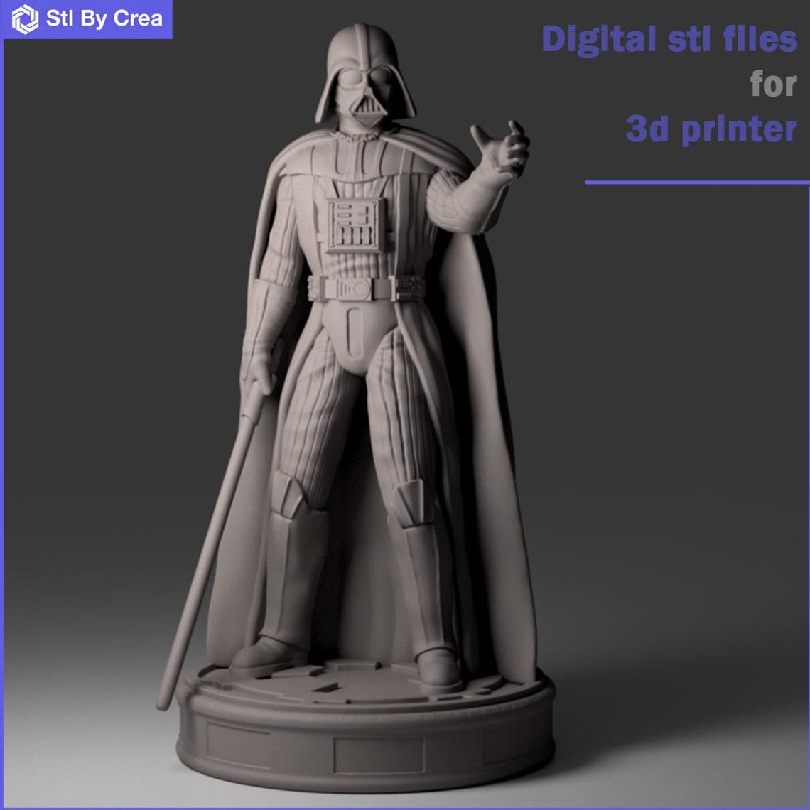 Darth Vader STL 3D Model for 3D Printing - Etsy Canada