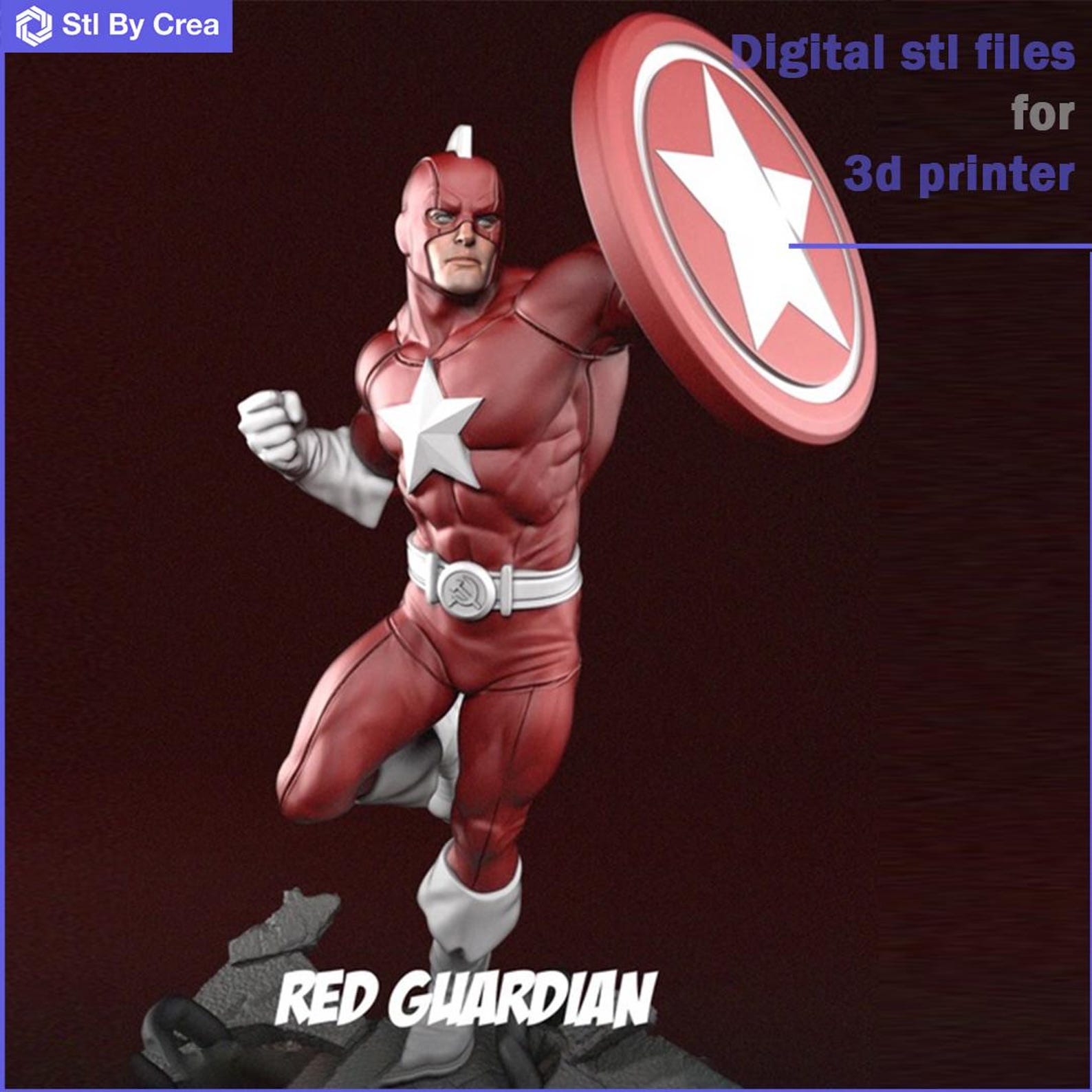 Red Guardian STL 3D Model for 3D Printing - Etsy