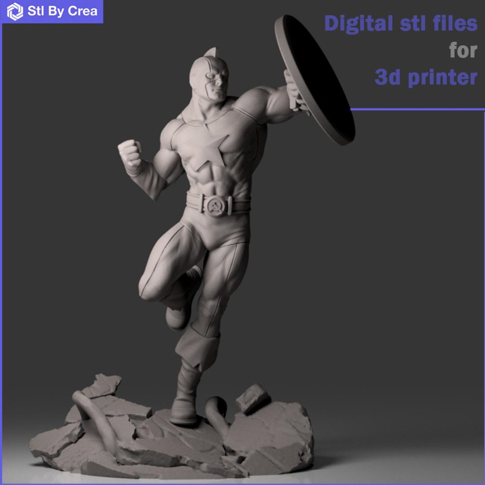 Red Guardian STL 3D Model for 3D Printing - Etsy