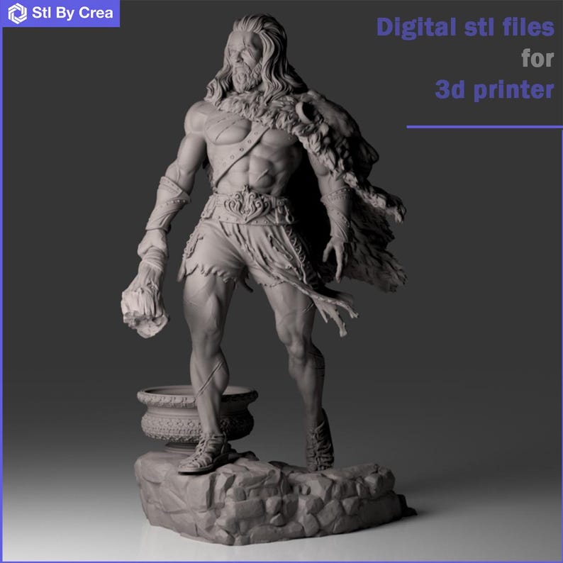 Heracles Hercules STL 3D Model for 3D Printing - Etsy