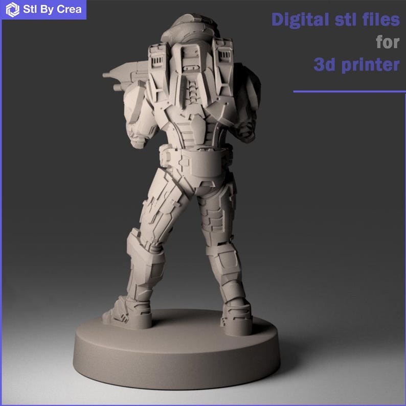 Halo Master Chief STL 3D Model for 3D Printing - Etsy